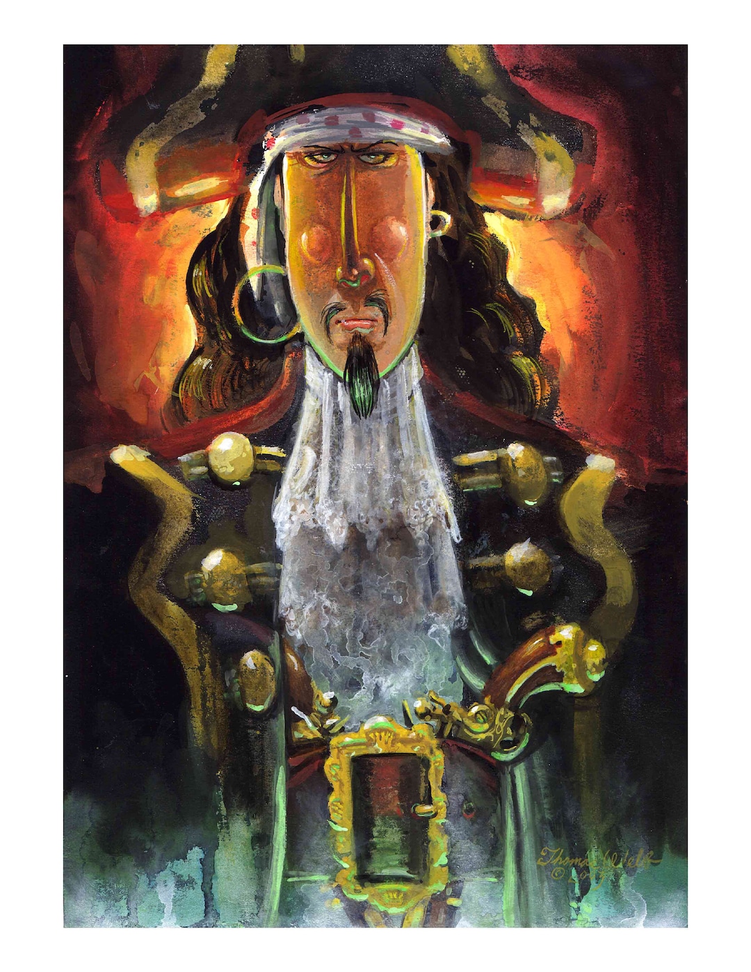 Pirate Ghost, Fine Art Print , Captain Morgan - Etsy