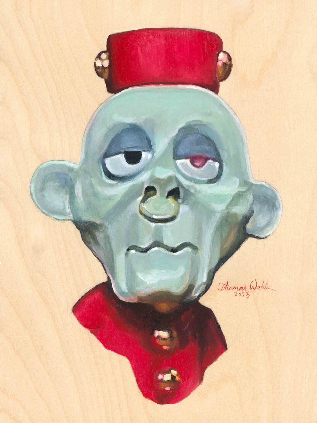 Mad Monster Party, Zombie Bellhop, Fine Art Print - Etsy