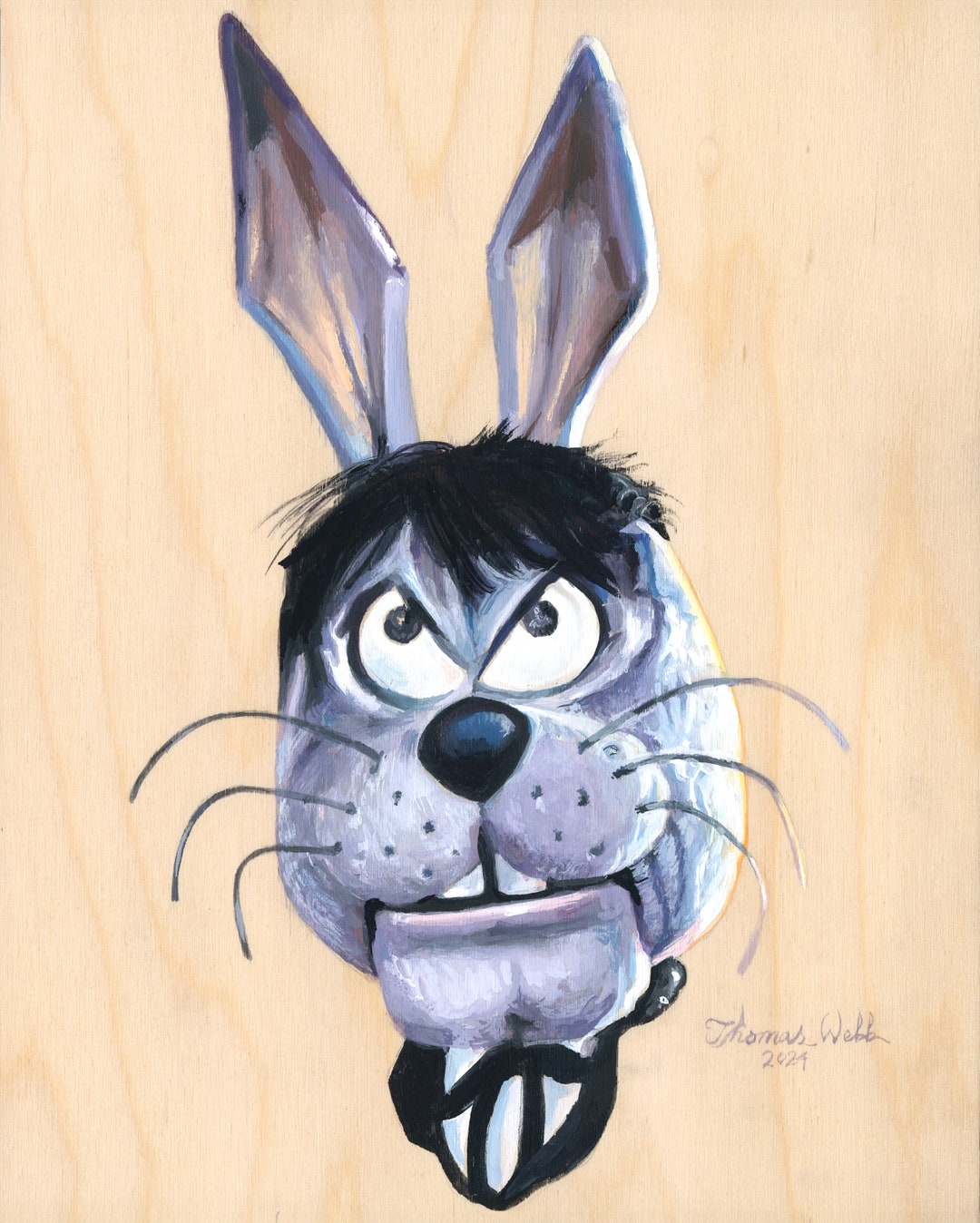 January Q. Irontail, From Here Comes Peter Cottontail , Fine Art Print ...