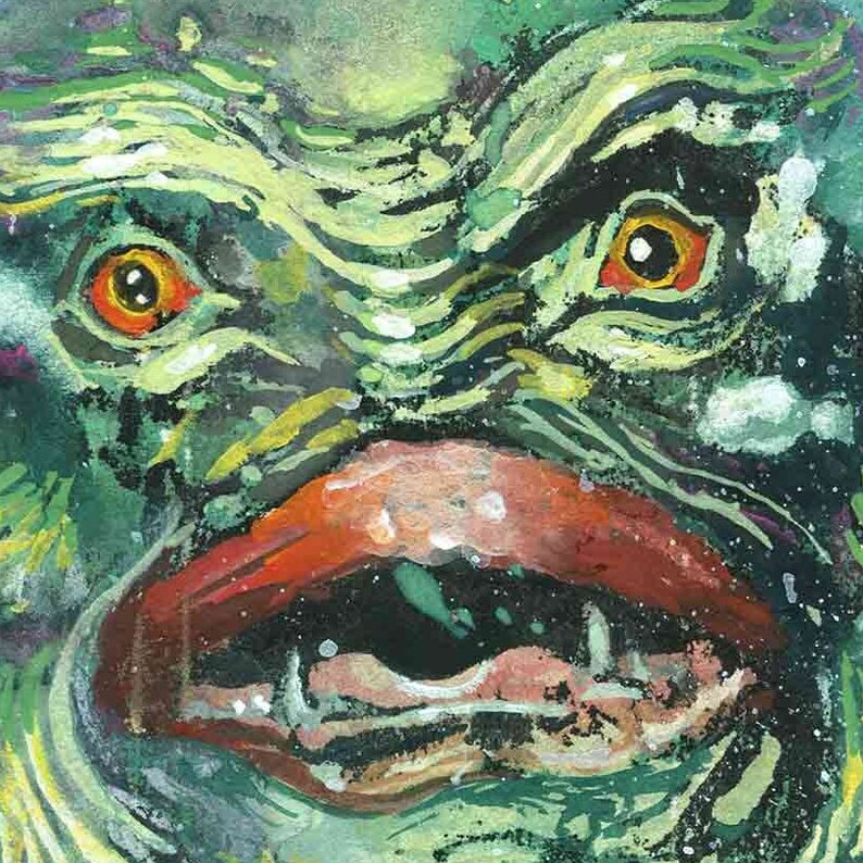 Creature From the Black Lagoon "gill-man" Fine Art Print - Etsy