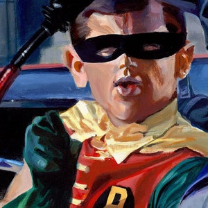 Batman and Robin Fine Art Print "emergency Bat-turn Lever" by Thomas ...