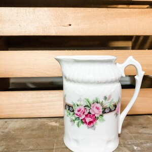 Small French Floral Pitcher - Etsy
