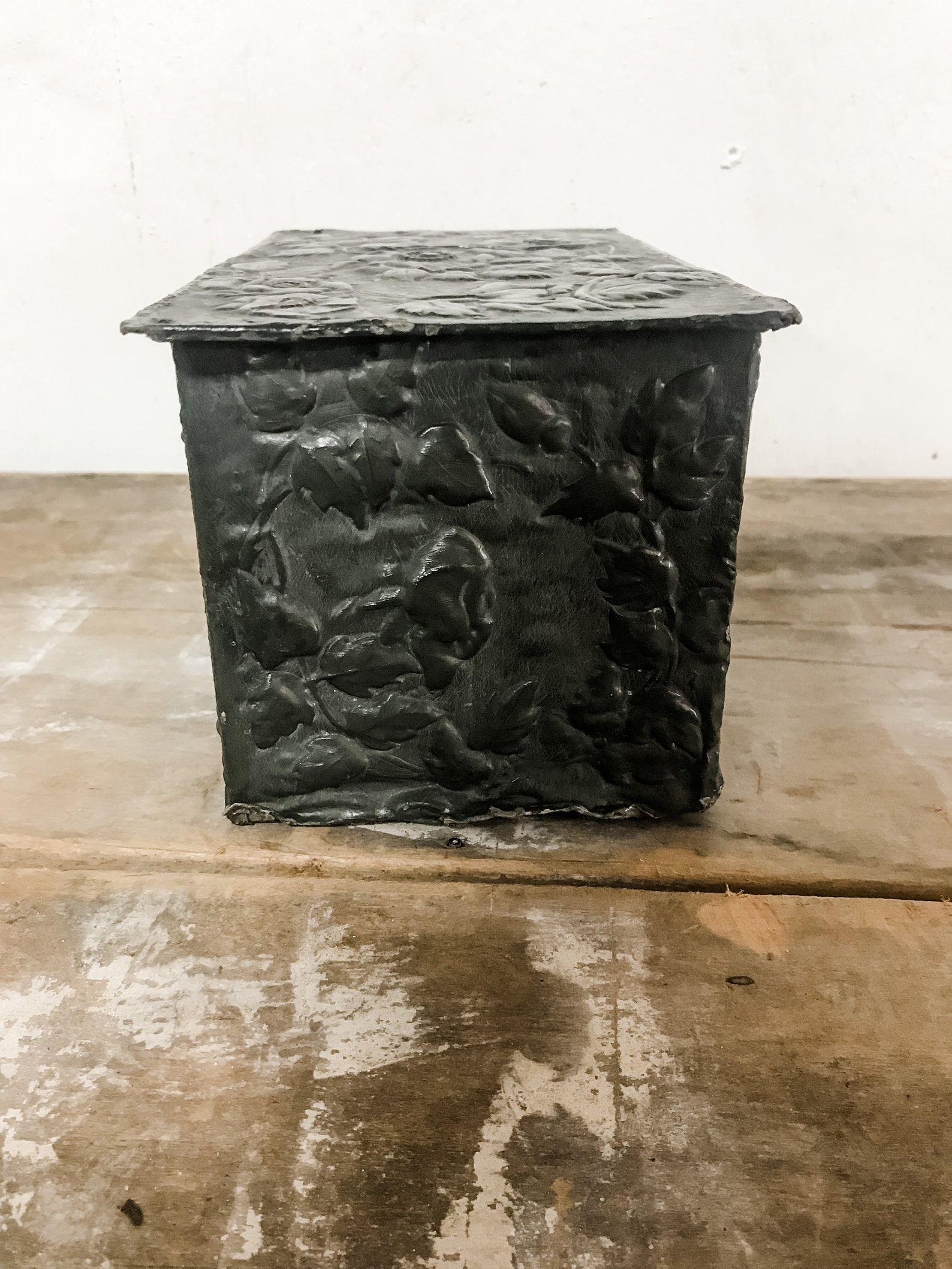 French Embossed Tin Box - Etsy