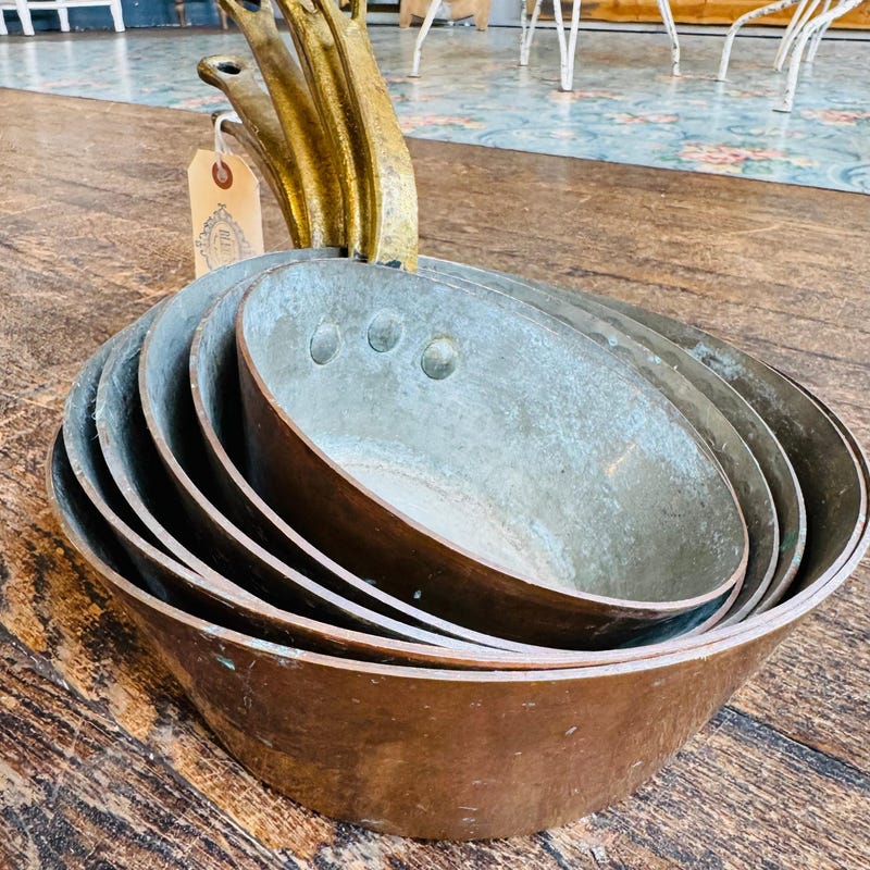 French Copper Pans - Etsy