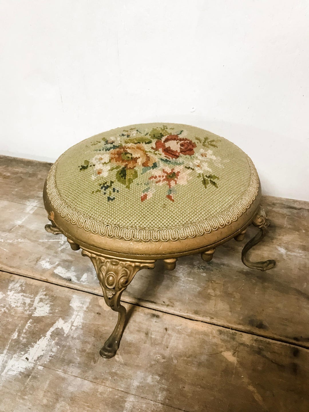 Victorian Footstool - Etsy