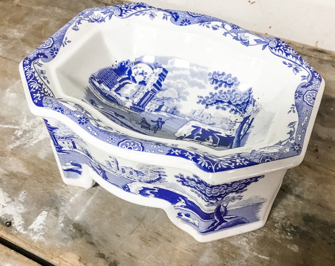 Rare Collectible Spode "blue Italian" Signature Collection LARGE Dog ...