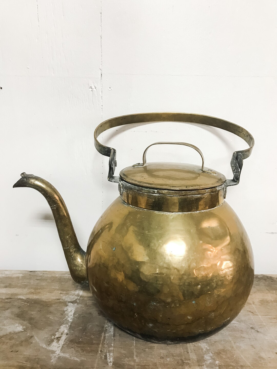 Large Brass French Kettle - Etsy