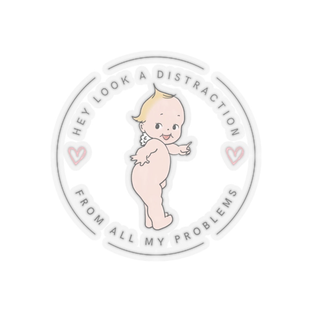 KEWPIE Distraction Sticker - Etsy