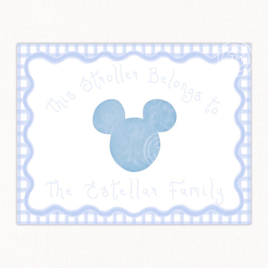 Stroller Sign,stroller Sign for Parks Printable Stroller Tag, Magic ...