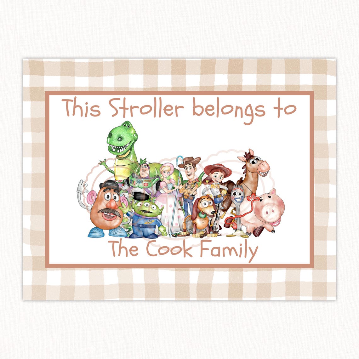 Stroller Sign Toy Friends Cowboy Stroller Sign Parks Printable Stroller ...