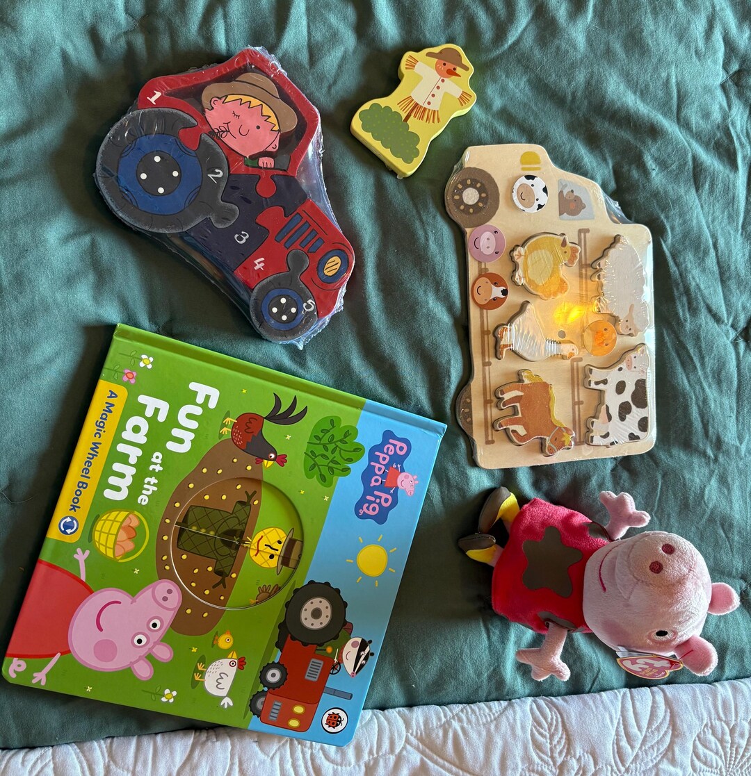 Story Sack-farm-peppa Pig-tractor-book Gift Set - Etsy