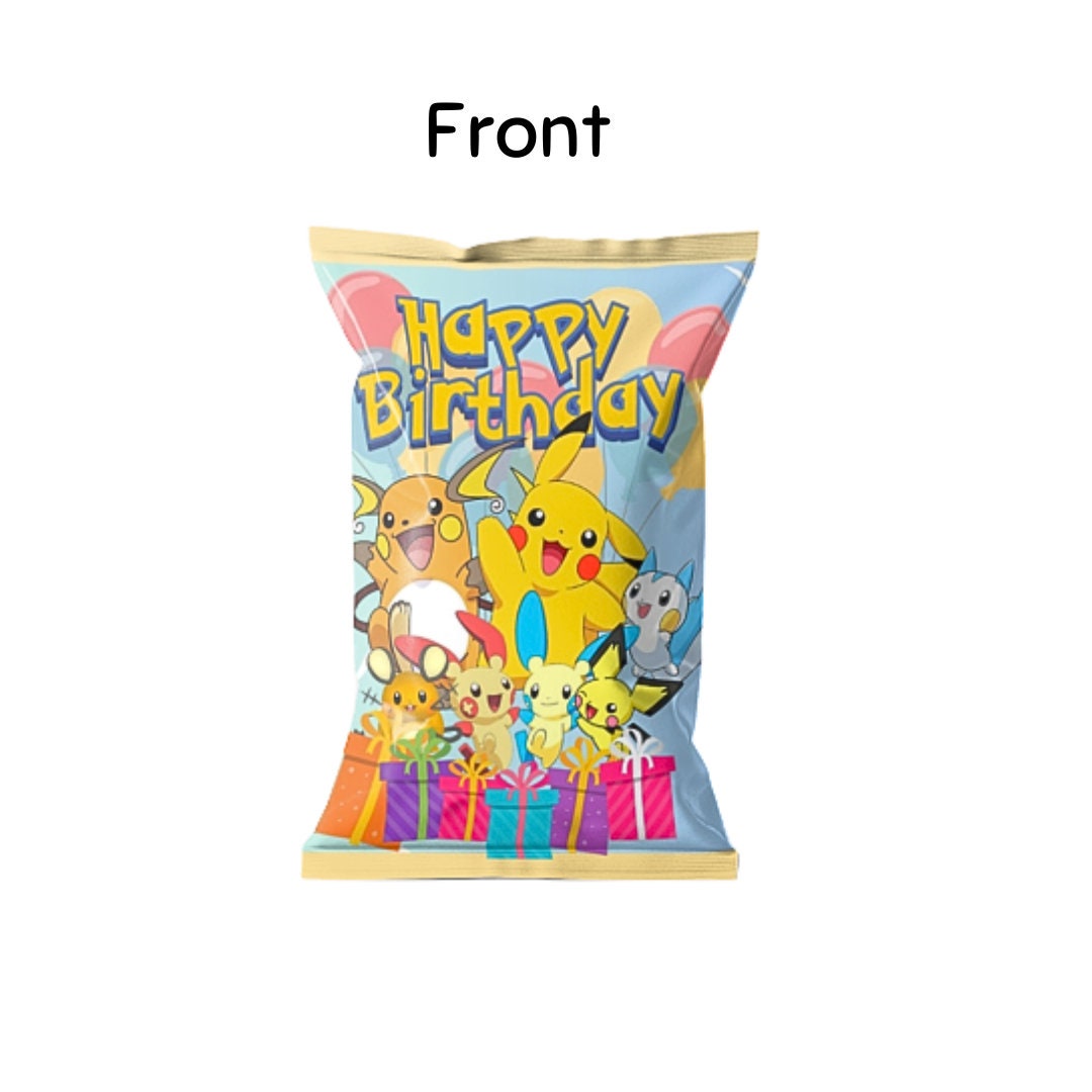 Birthday Electric Pokemon Chip Bag DIY - Etsy