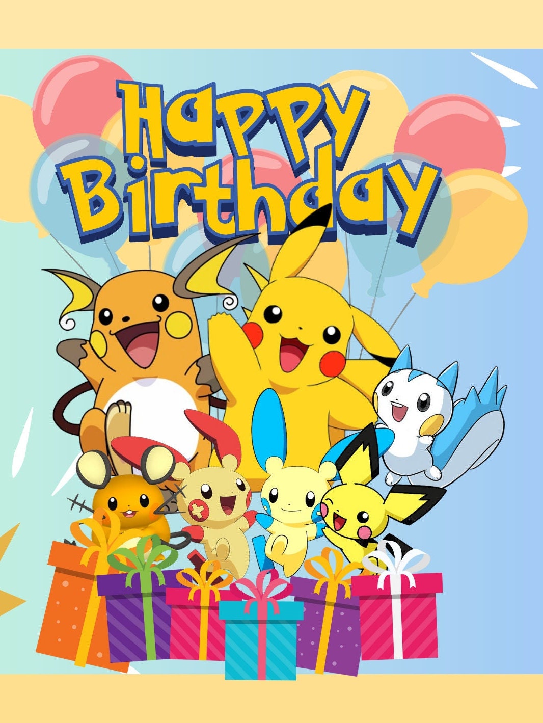 Birthday Electric Pokemon Chip Bag DIY - Etsy Singapore