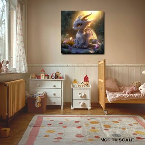 Sweet Baby Silver Dragon Wall Art – A Touch of Magic and Wonder - Etsy