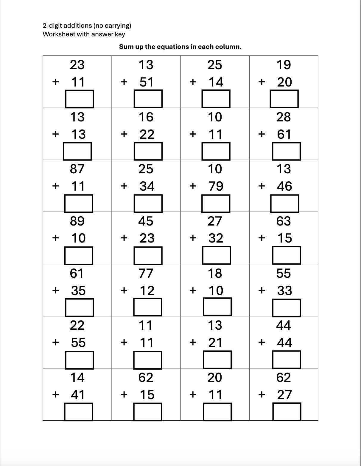 2-digit Additions (decoding Math) - Etsy