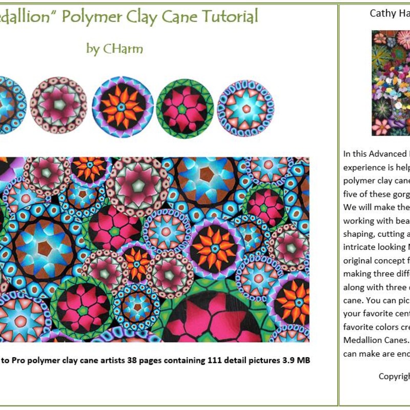 Polymer Clay Cane Tutorials - Etsy