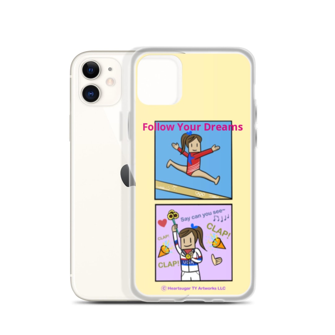 Blocky Phoenix Olympics Gymnastics_ Yellow Clear Case for Iphone® - Etsy