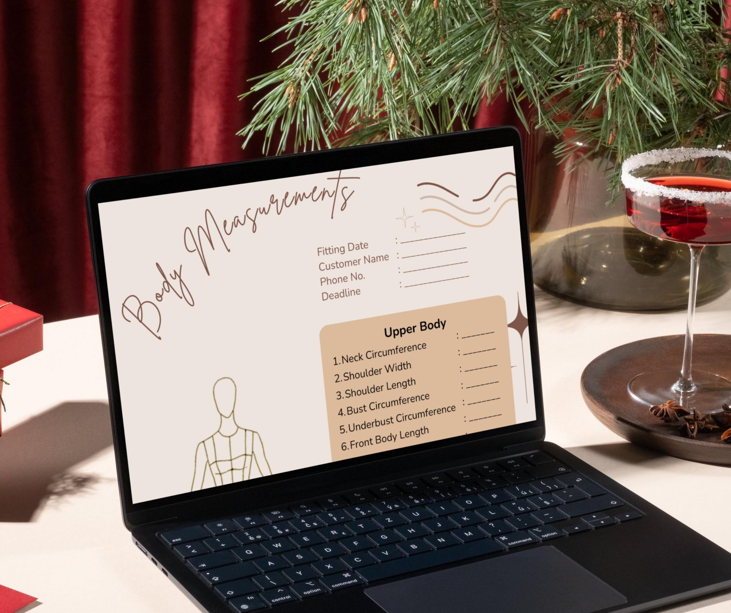 Body Measurement,sewing Chart,sewing Measurement, Sewing Size Chart ...