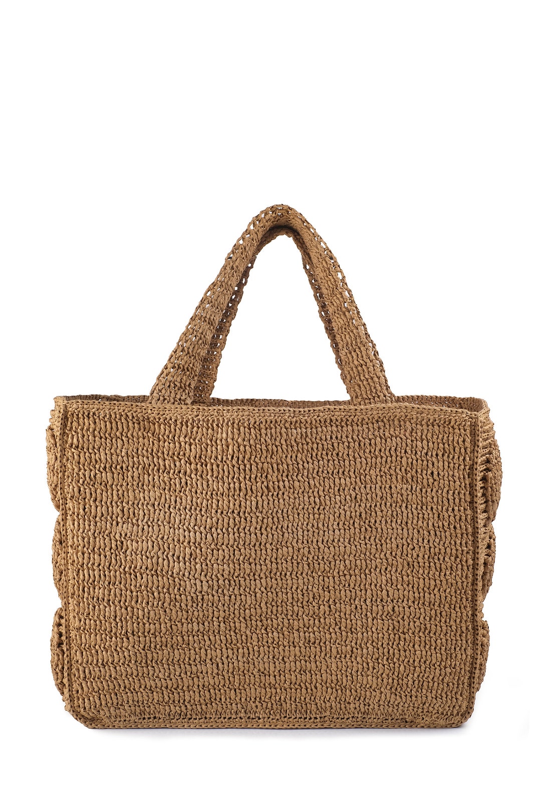 Handmade Bag, Crochet Raffia Bag, Summer Shoulder Bag, Hand Made Tote ...