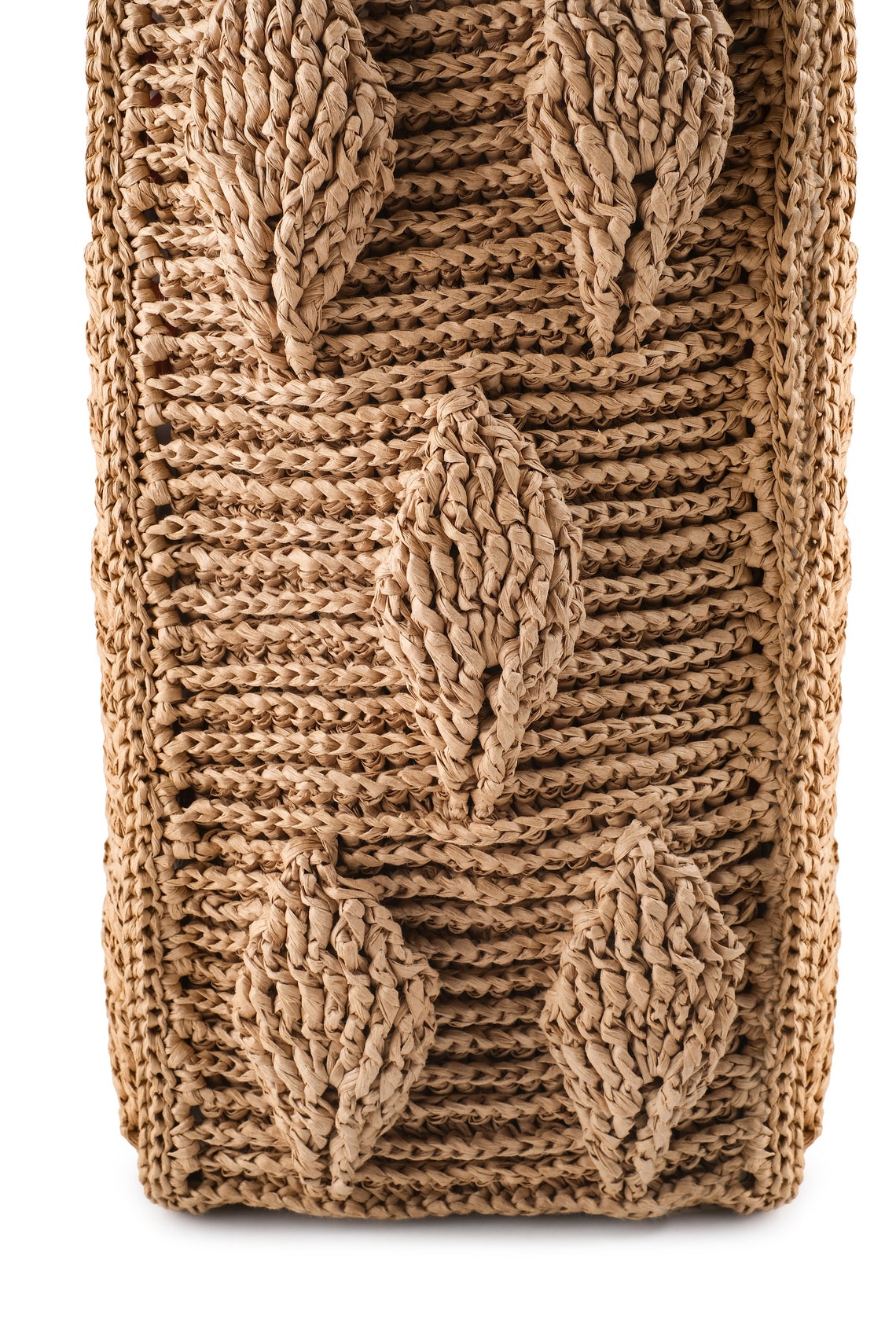 Handmade Bag, Crochet Raffia Bag, Summer Shoulder Bag, Hand Made Tote ...