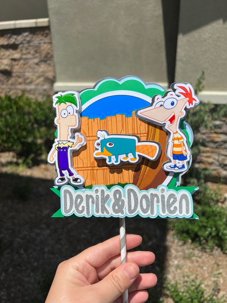 Phineas and Ferb 3D Cake Topper Perry the Platypus 3D Personalized Cake ...