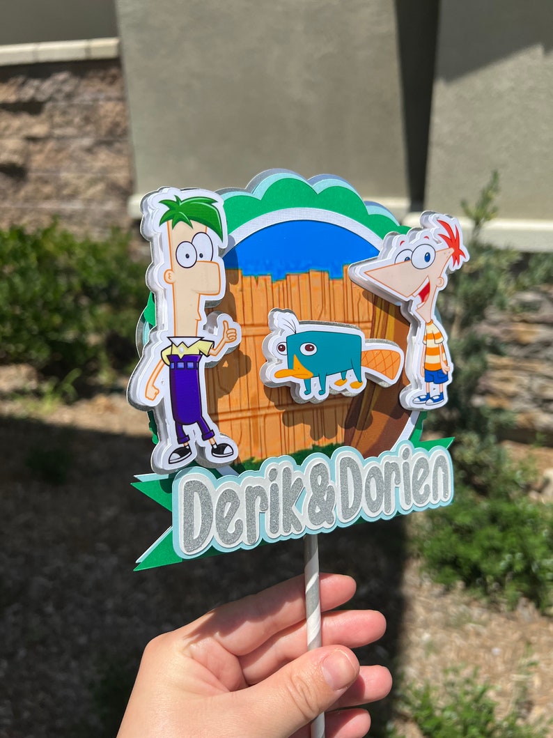 Phineas and Ferb 3D Cake Topper Perry the Platypus 3D Personalized Cake ...