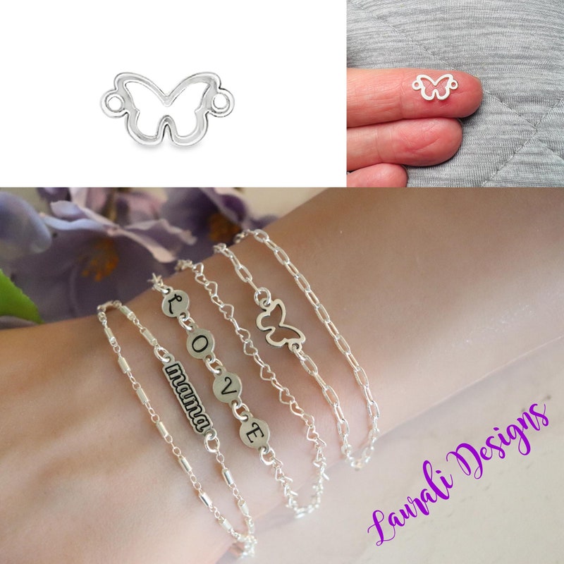 Tiny Butterfly Charm - Etsy
