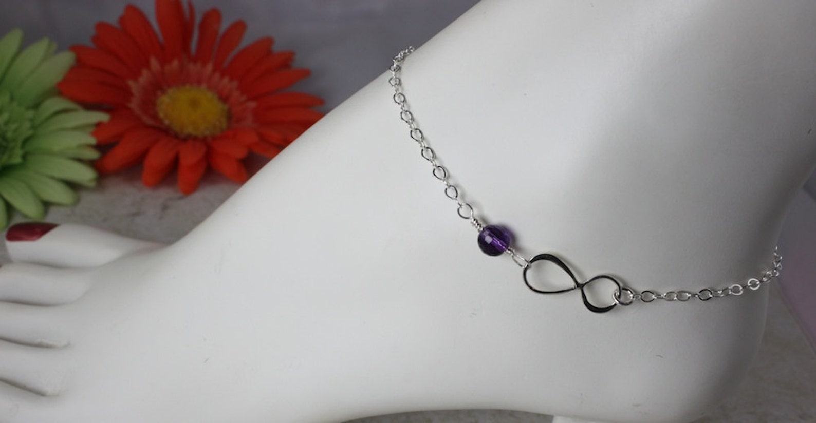 Silver Infinity Anklet Friendship Anklet Infinity Jewelry - Etsy