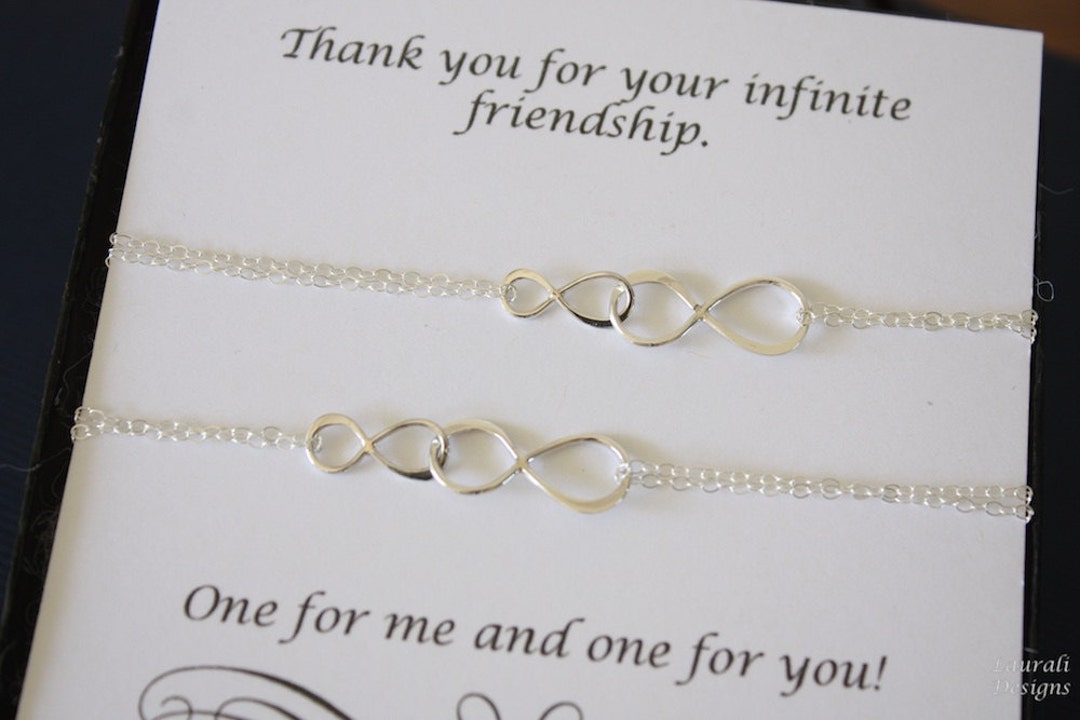Friendship Infinity Bracelet Set, Infinity Jewelry, Best Friend Gift ...