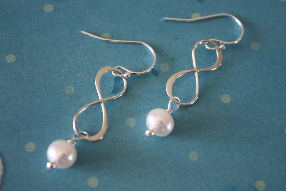 Infinity Earrings Infinity Jewelry Bridesmaid Gift Thank - Etsy
