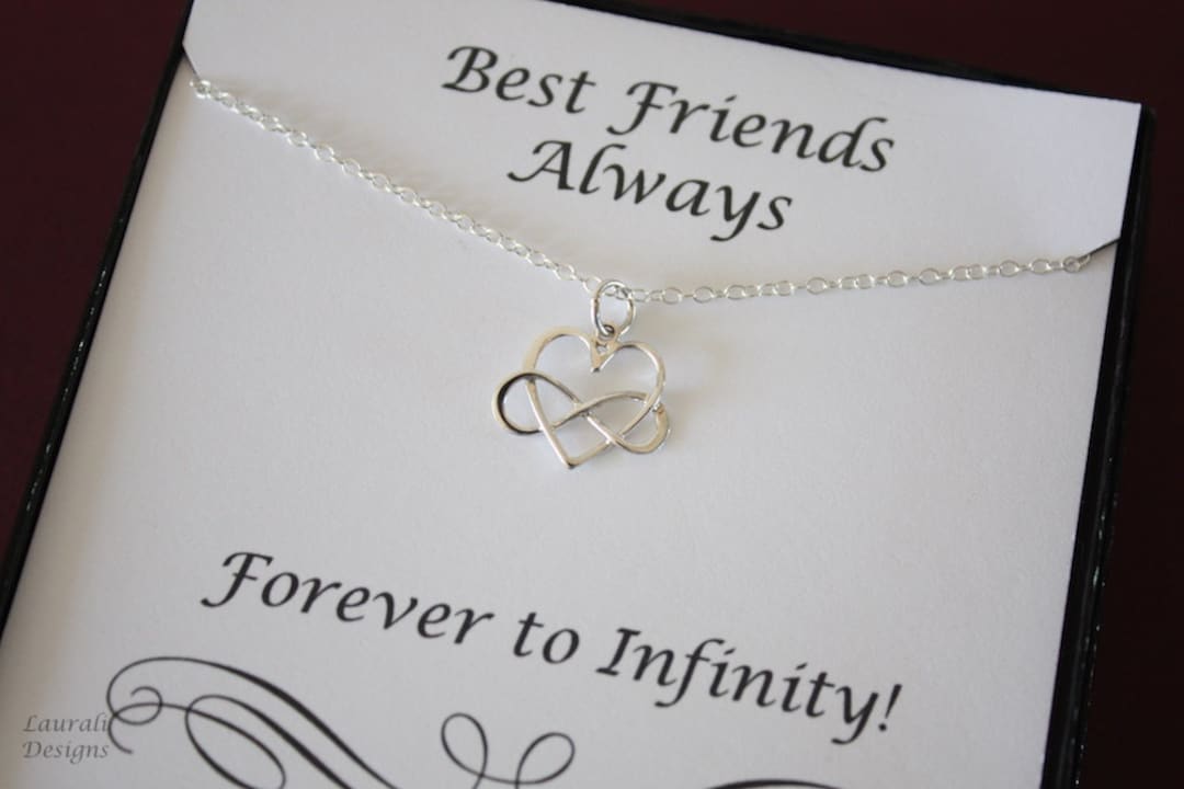 Best Friend Infinity Necklace, BFF, Infinite Friendship, Sterling ...