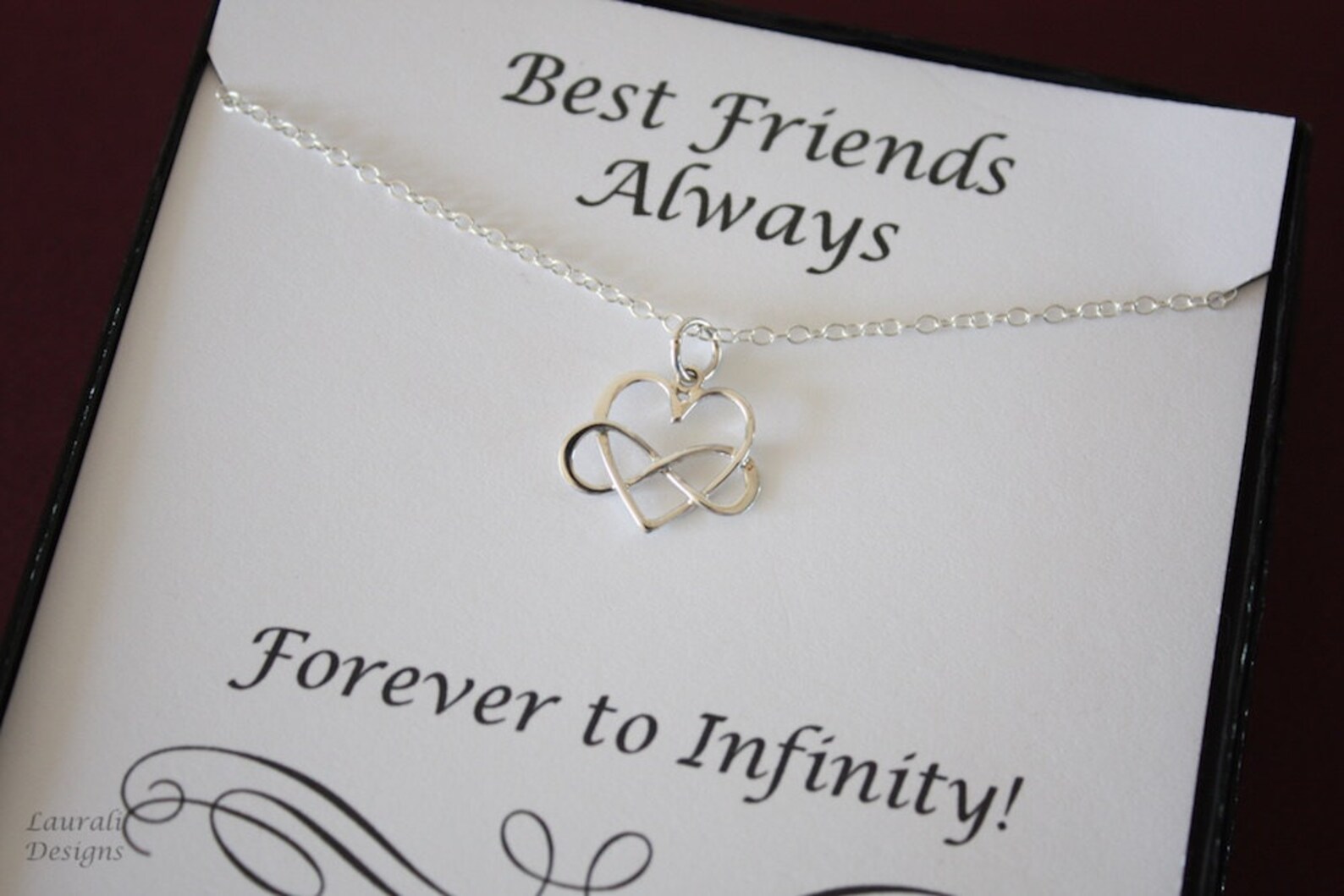 Best Friend Infinity Necklace BFF Infinite Friendship | Etsy