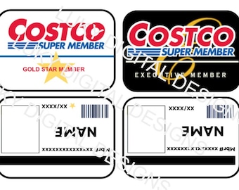 Costco Party Name Tags - Instant Download *canva Template* - Etsy
