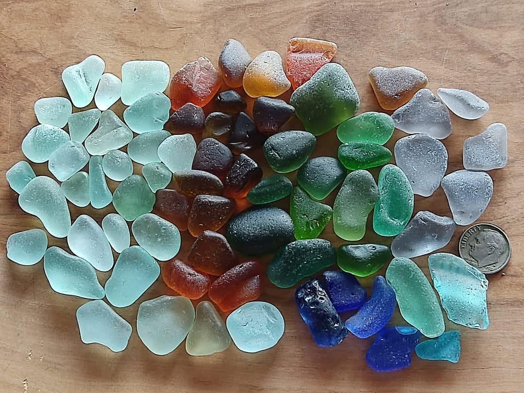200 Grams Rainbow Sea Glass, Genuine Sea Glass From Greece, Surf ...