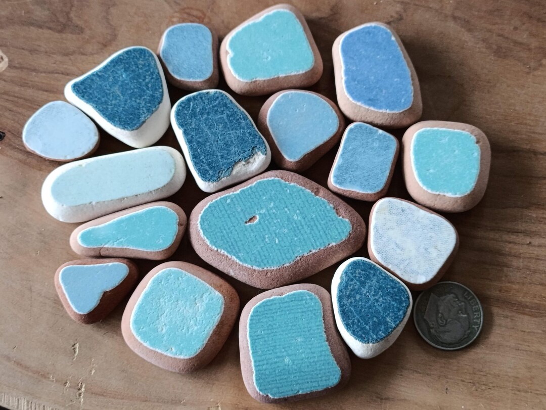 Terracotta Beach Pottery From Greece, Genuine Sea Glass, Surf Tumbled ...