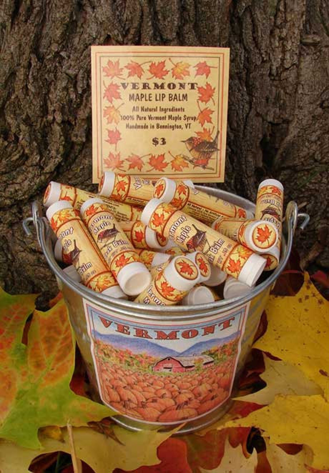 Vermont Maple Lip Balm, All Natural, .15 Ounce Tube - Etsy