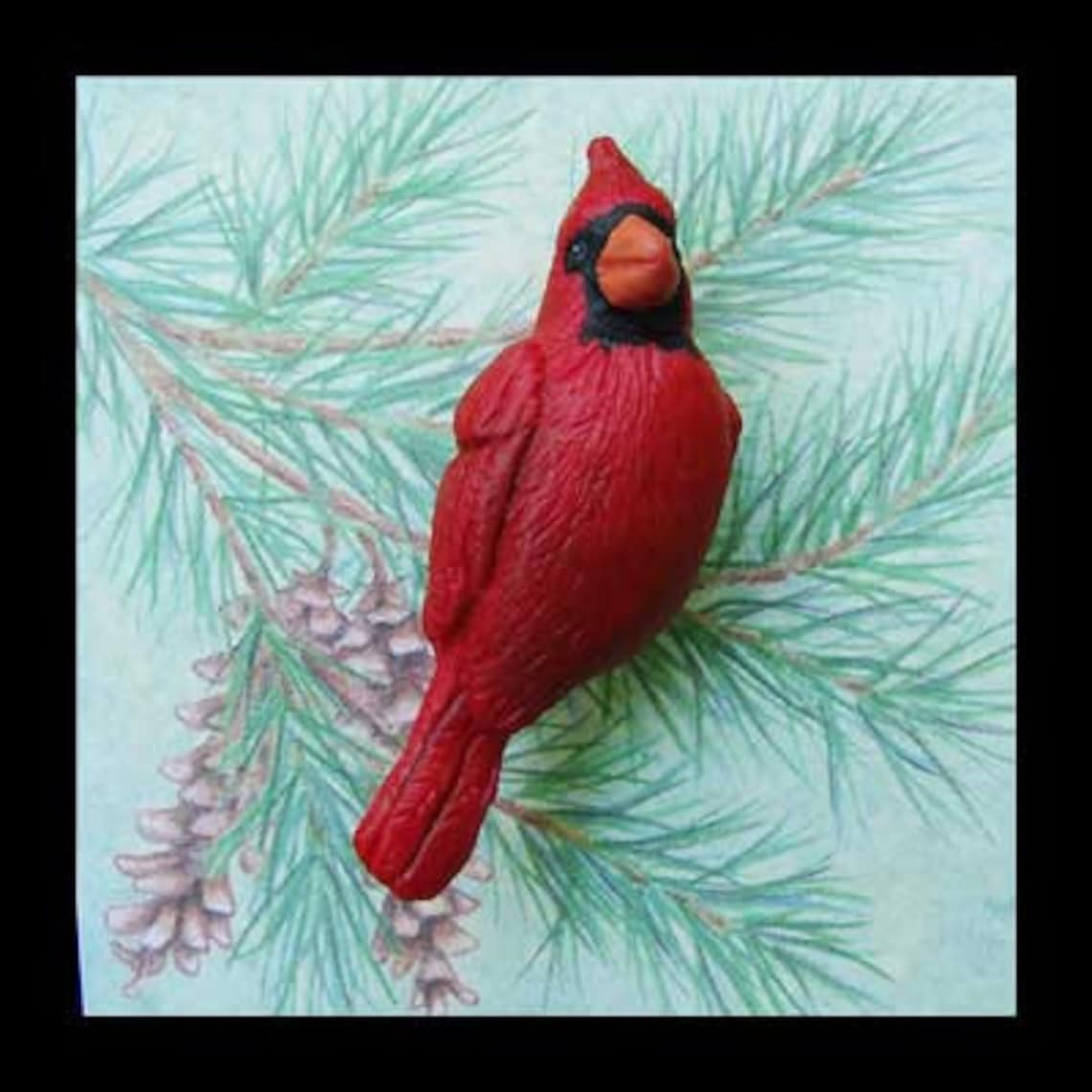 Cardinal Pin - Etsy