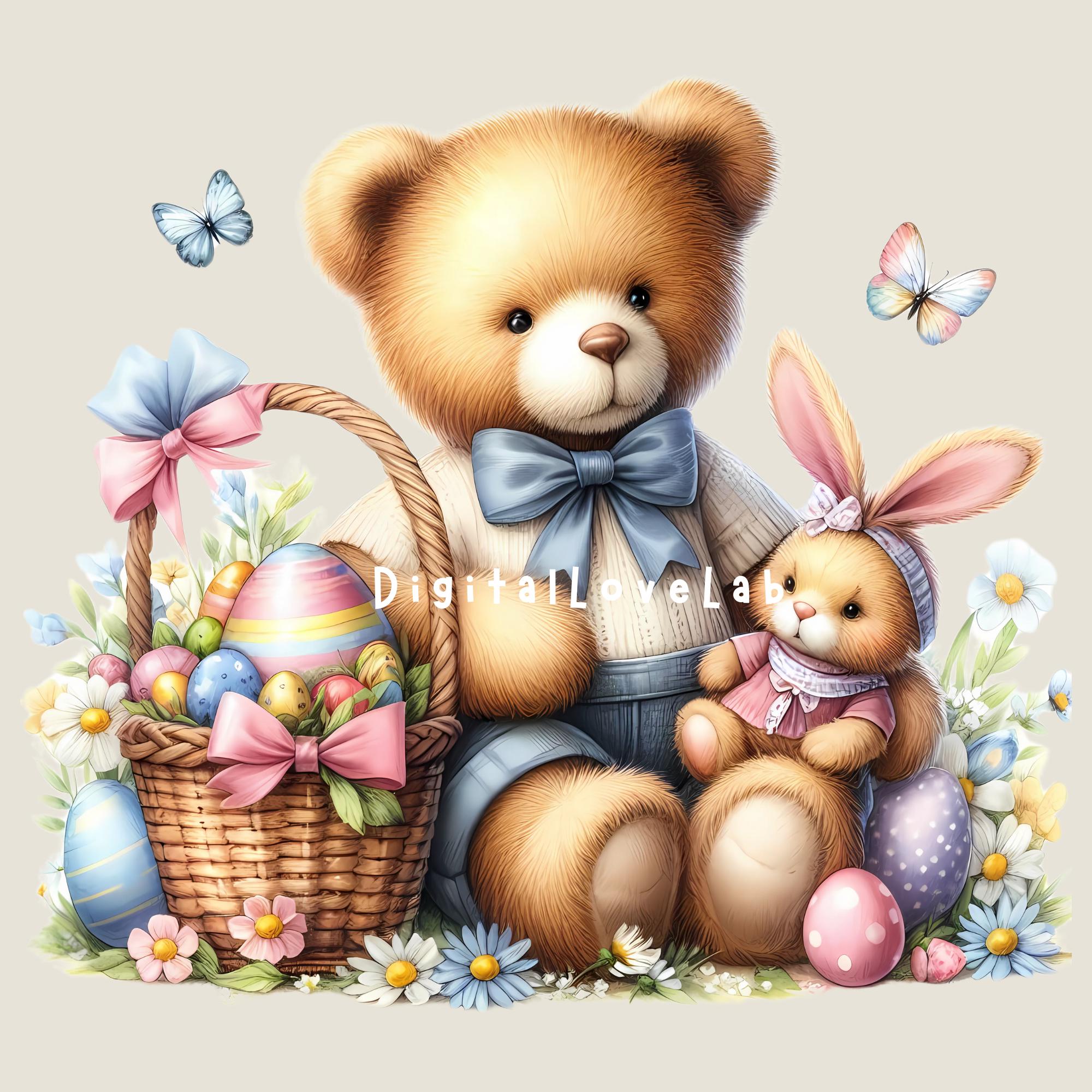 10 Easter Clipart Png Teddy Bear, Teddy Clipart, Easter Teddy, Brown ...