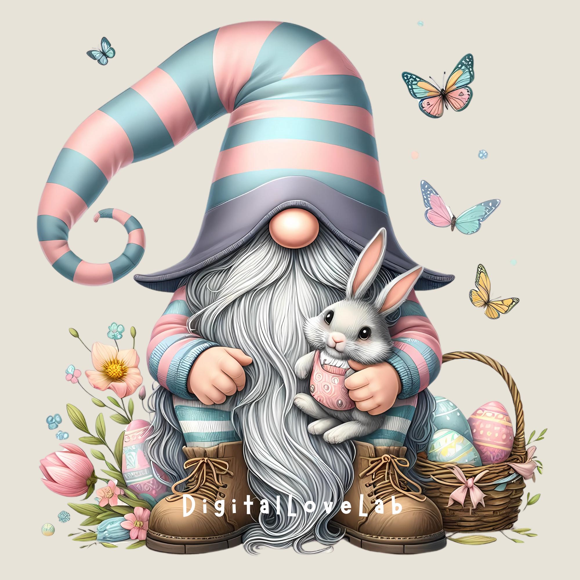 Easter Gnome Set of 10 PNG Clipart Easter Clipart Png, Clipart Easter ...