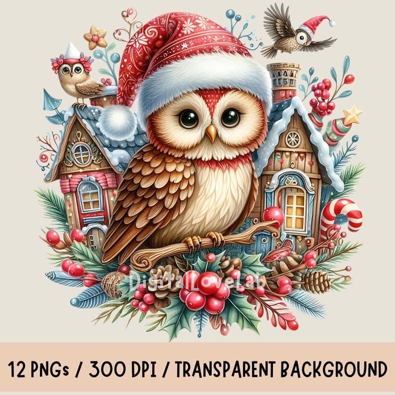 Cute Owl Clip Art - Etsy
