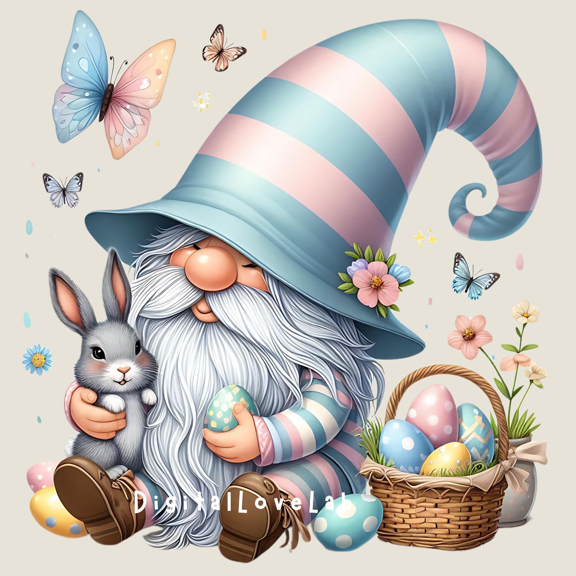 Easter Gnome Set of 10 PNG Clipart Easter Clipart Png, Clipart Easter ...