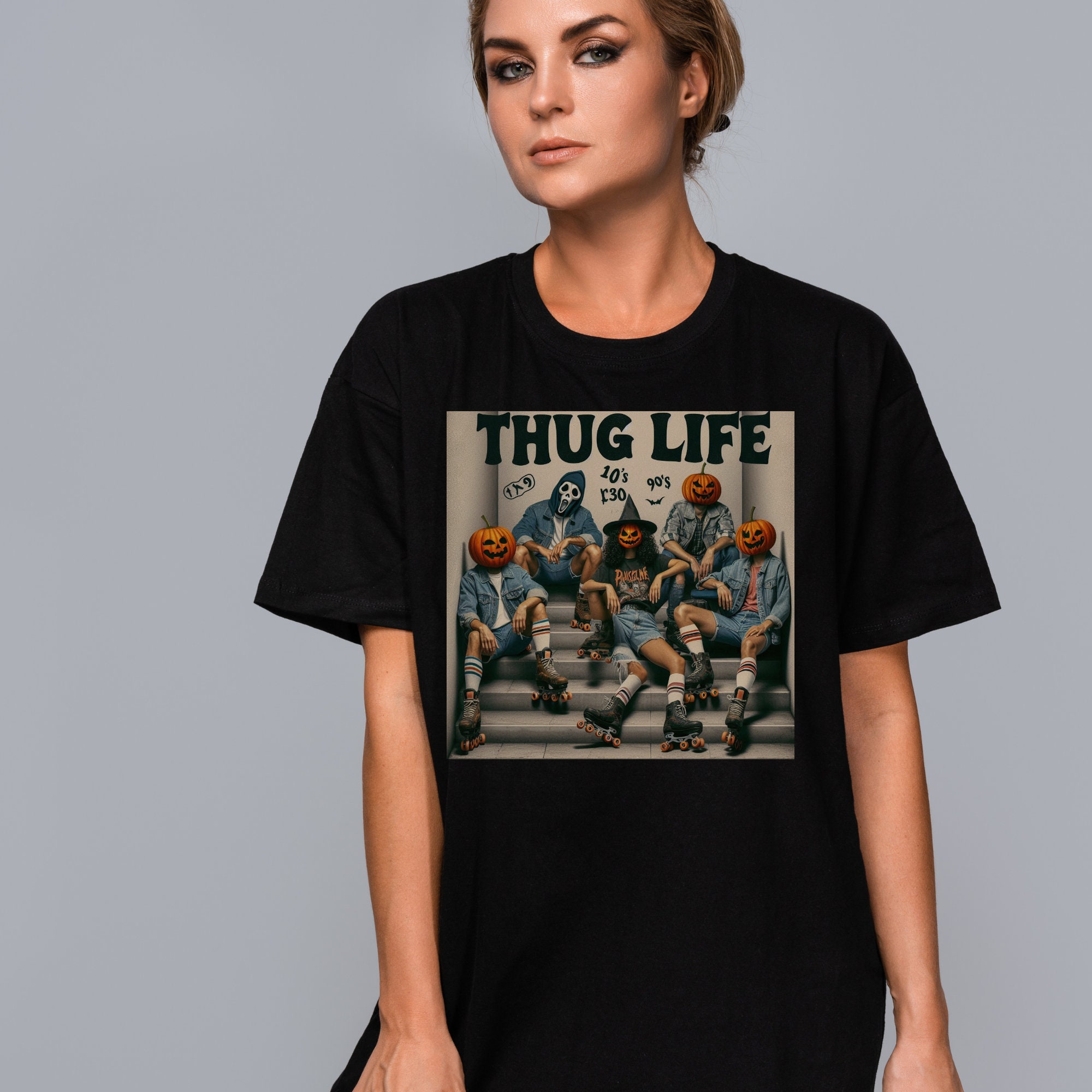 Thug Life 90s Halloween Sublimation Design PNG – Youngsters in Denim ...