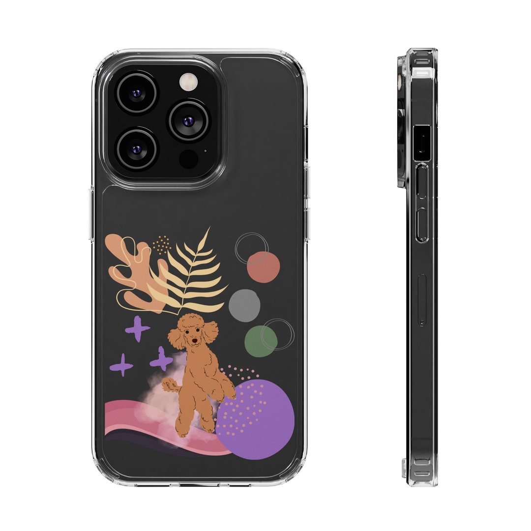 Toy Poodle Illustrated Clear Phone Case Toy Poodle Lover - Etsy