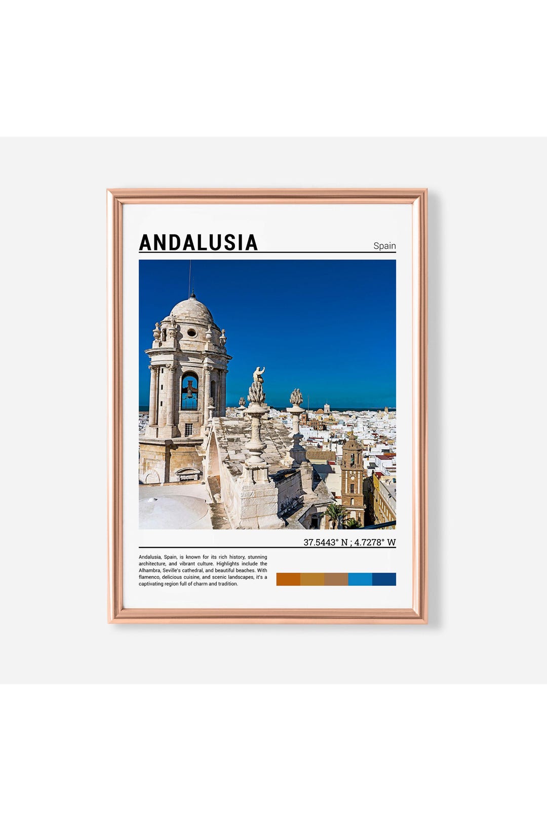Andalusia Wall Art , Andalusia Poster, Andalusia Travel Poster ...