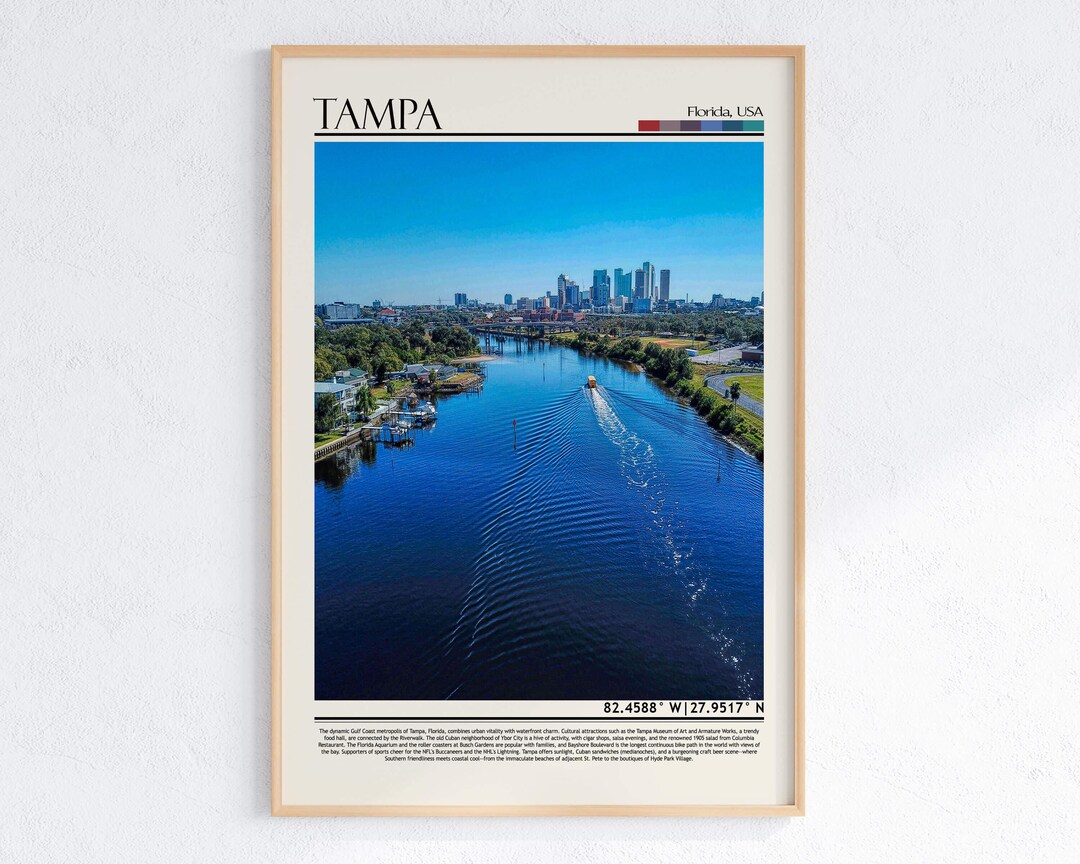 Tampa Print, Tampa Poster, Tampa Wall Art, Tampa Travel, Tampa Art ...