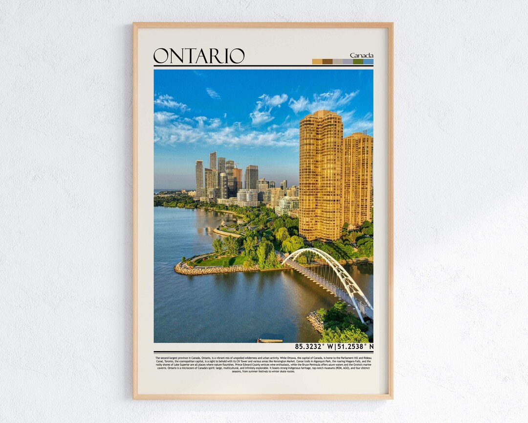 Ontario Print, Ontario Poster, Ontario Wall Art, Ontario Travel ...