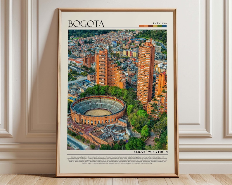 Bogotá Colombia Cityscape Art | Bogotá Print | Torres Del Parque Poster ...