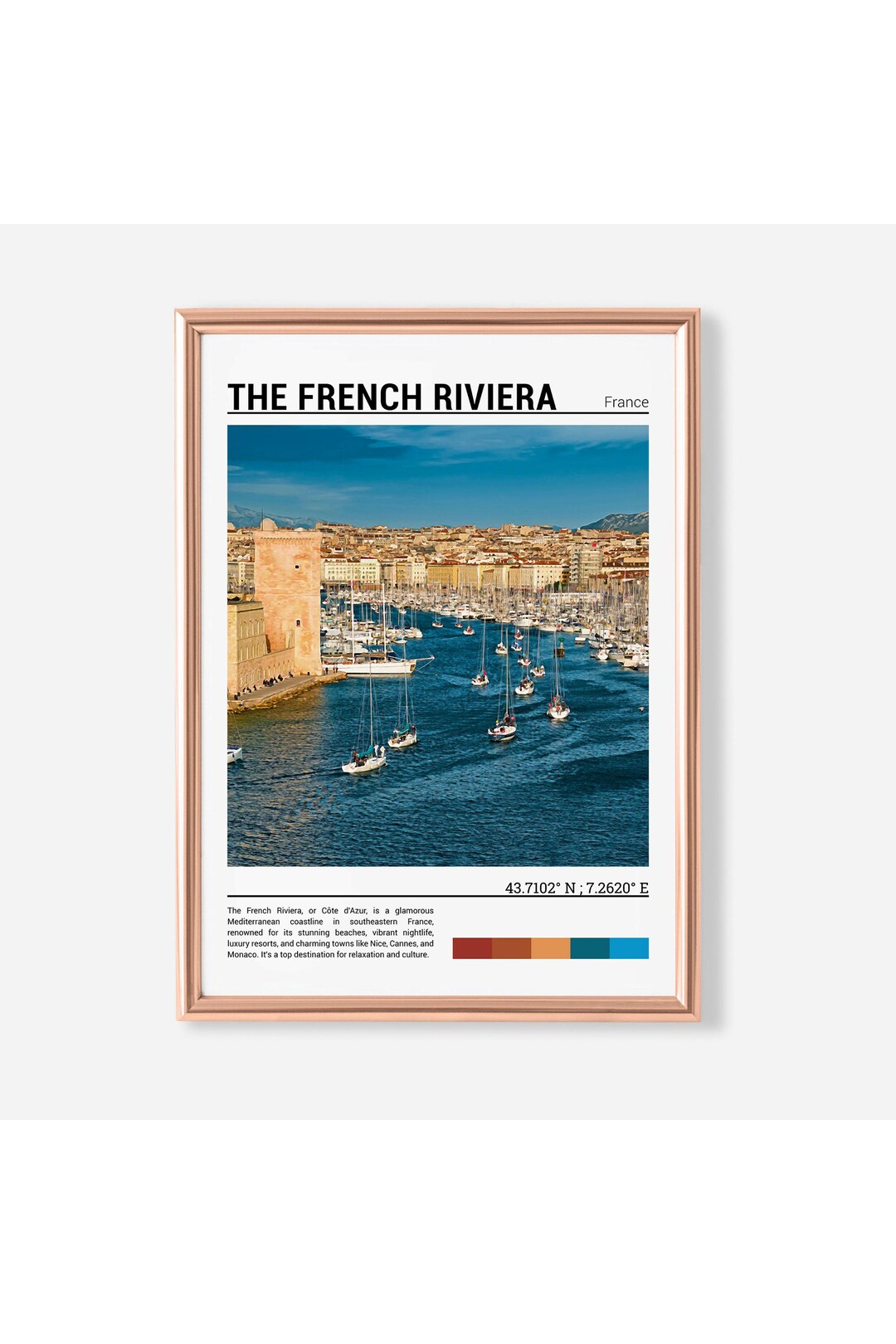 French Riviera Print, French Riviera Poster, French Riviera Wall Art ...