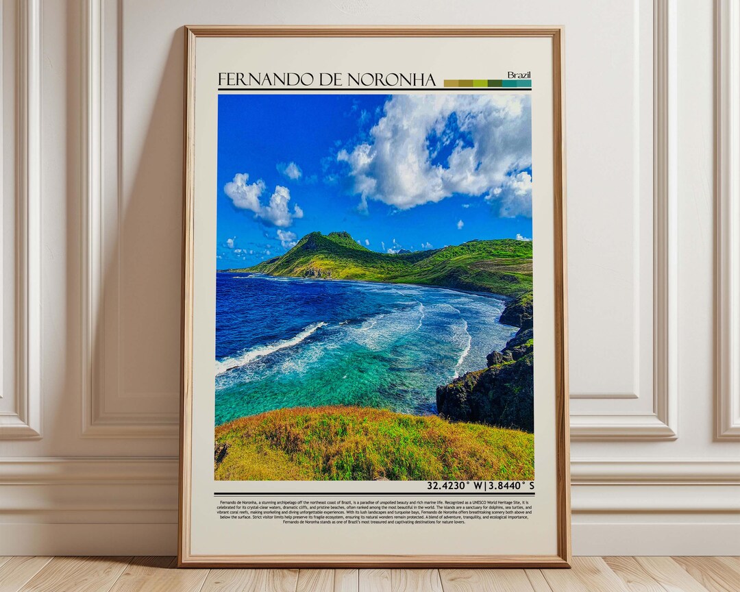Fernando De Noronha Wall Art Poster| Fernando De Noronha Brazil Travel ...