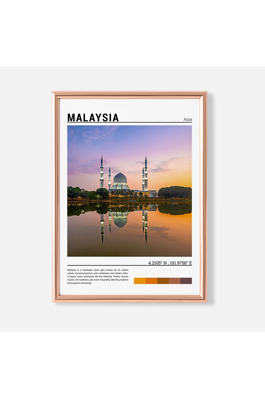 Malaysia Wall Art , Malaysia Poster, Malaysia Poster Print , Malaysia ...